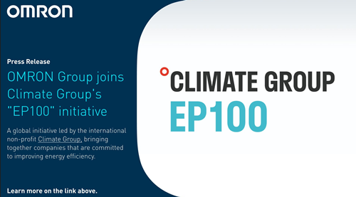 오므론(OMRON), EP100에 합류