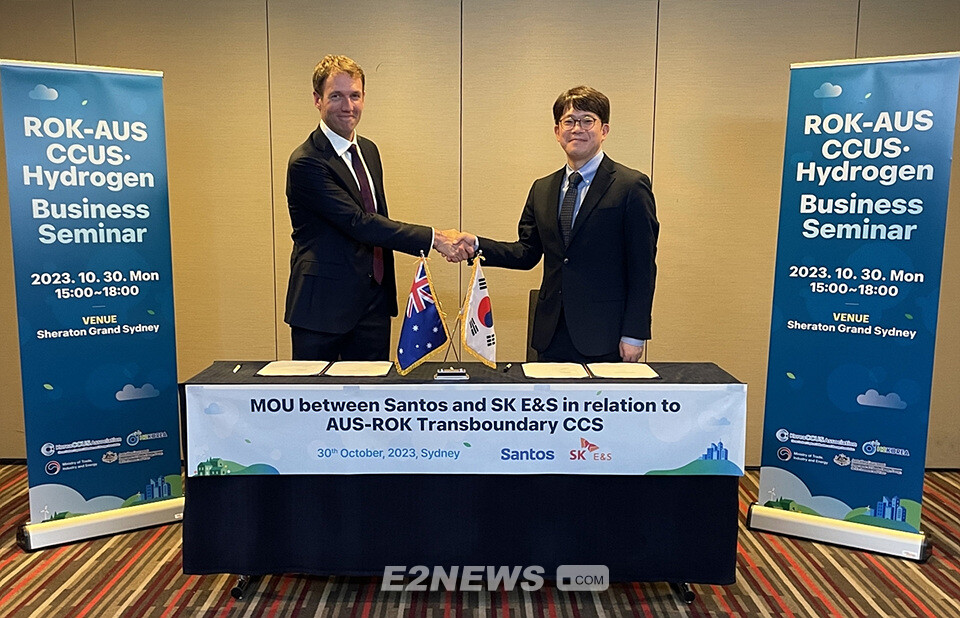 SK E&S-호주 산토스, ‘국경 통과 CCS사업’ 가속페달